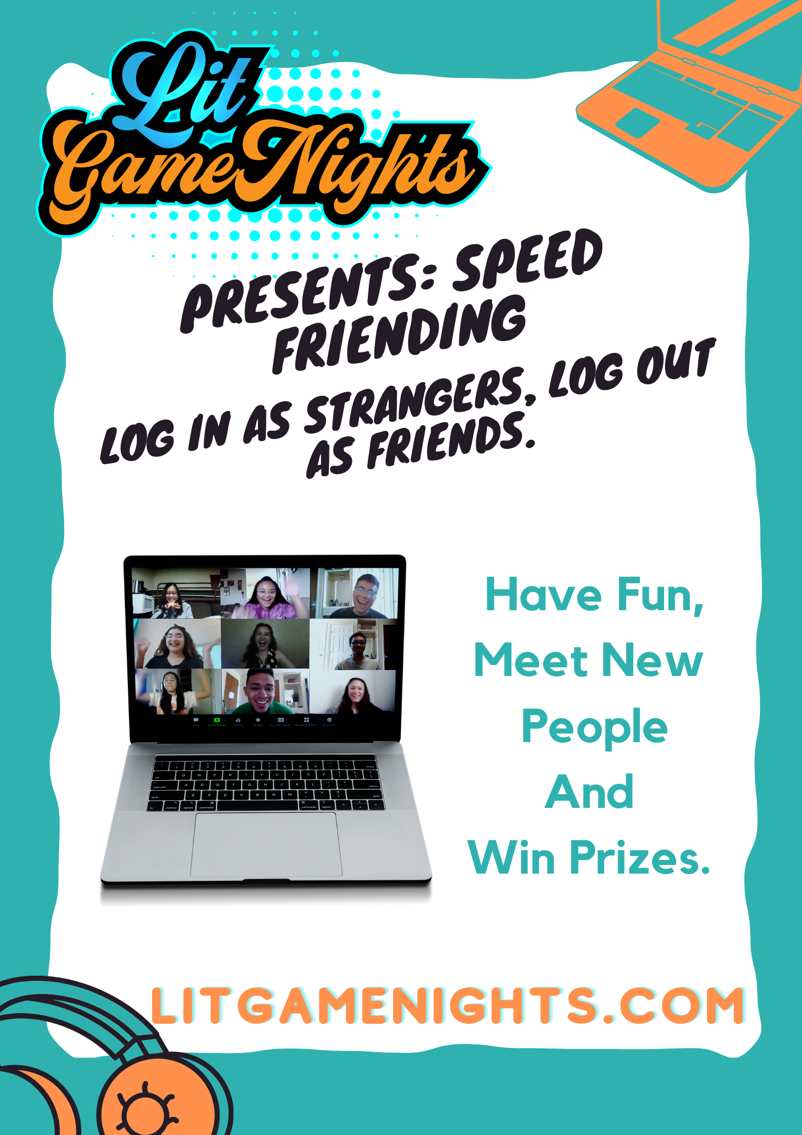 LIT GAME NIGHTS! Interactive while still being virtual.