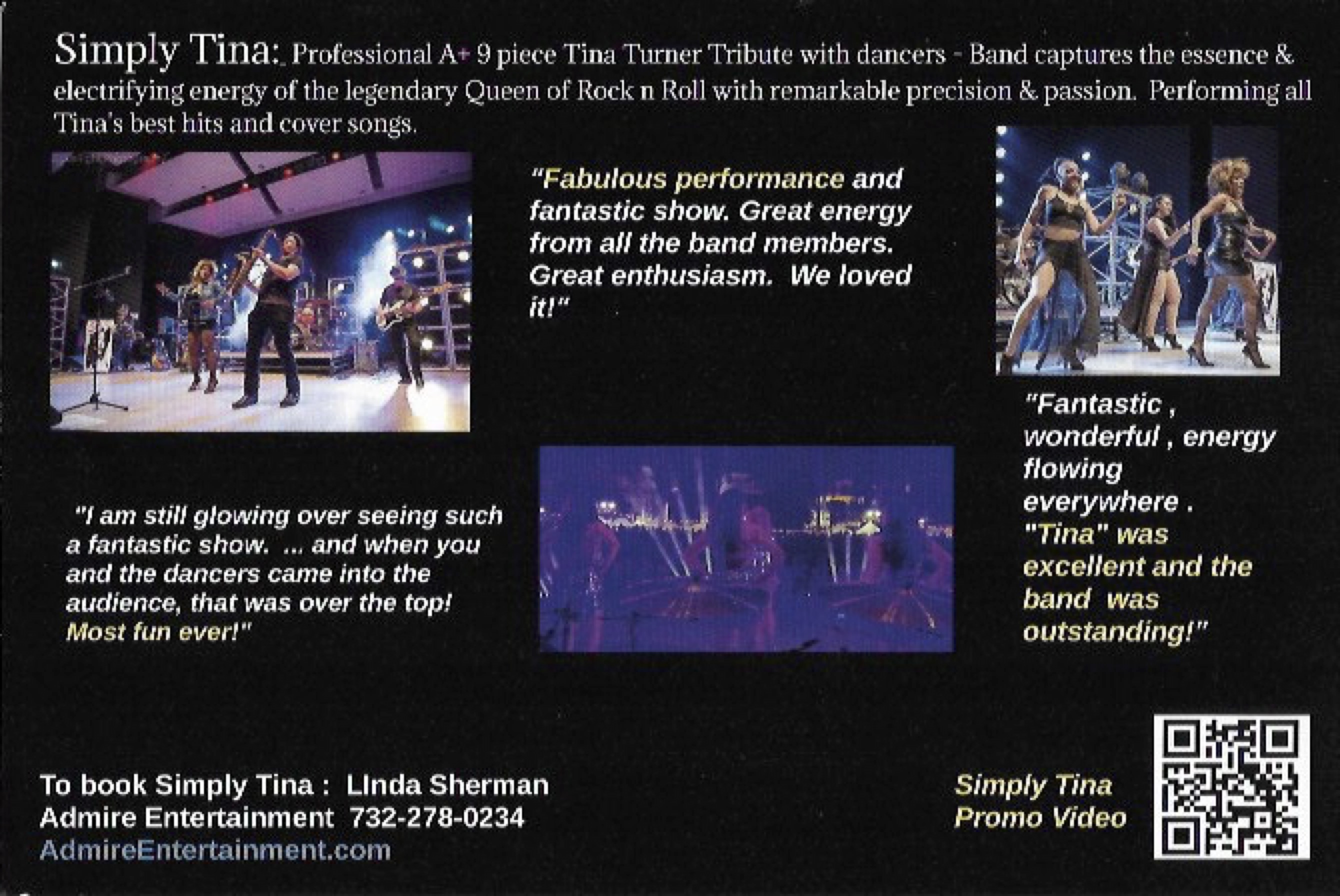SIMPLY TINA- World Class Tina Turner Tribute Band – as Seen at Disney’s ...